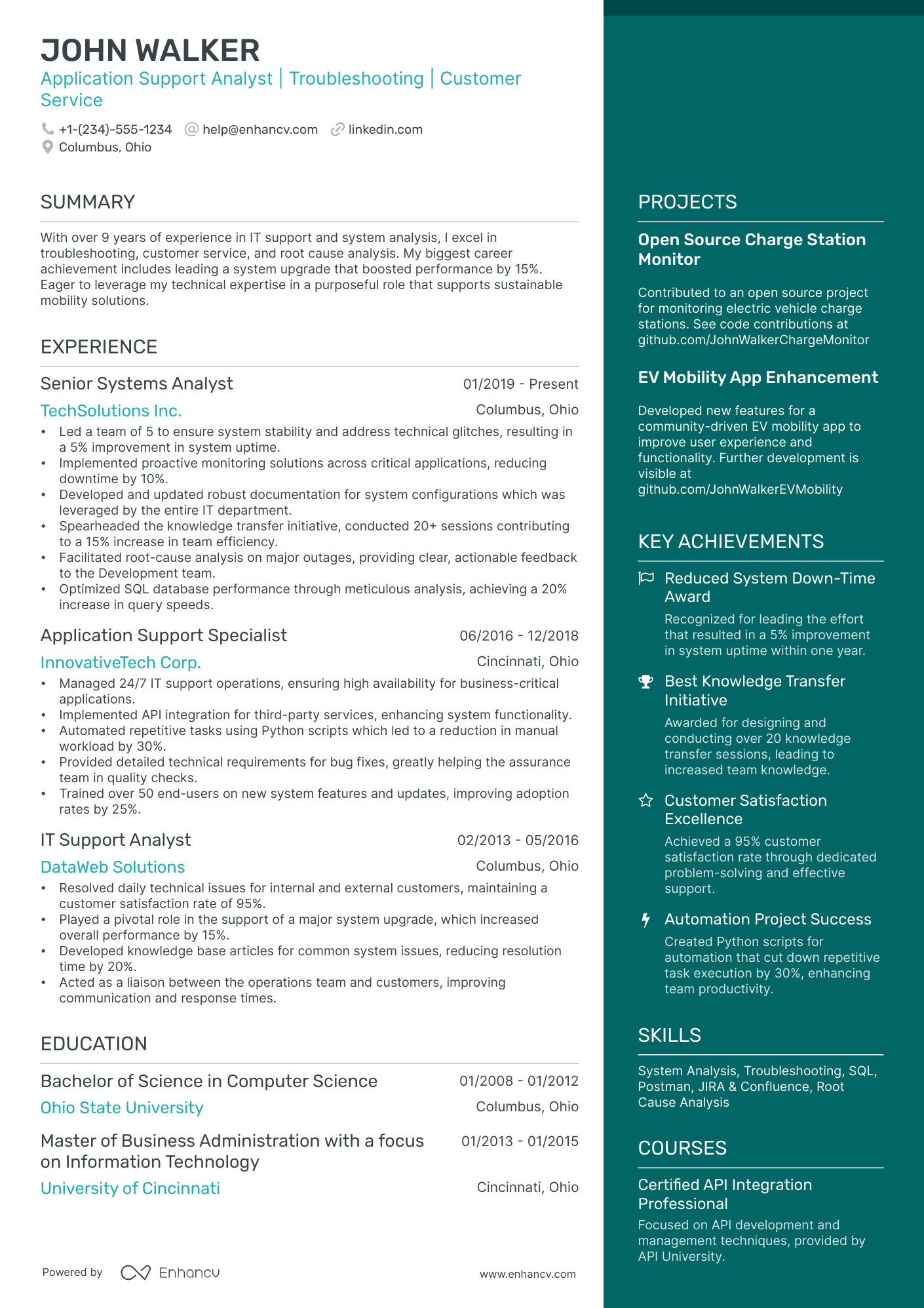 10 Application Support Manager Resume Examples & Guide for 2026
