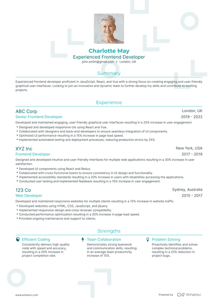 5 Javascript Developer Resume Examples & Guide for 2024