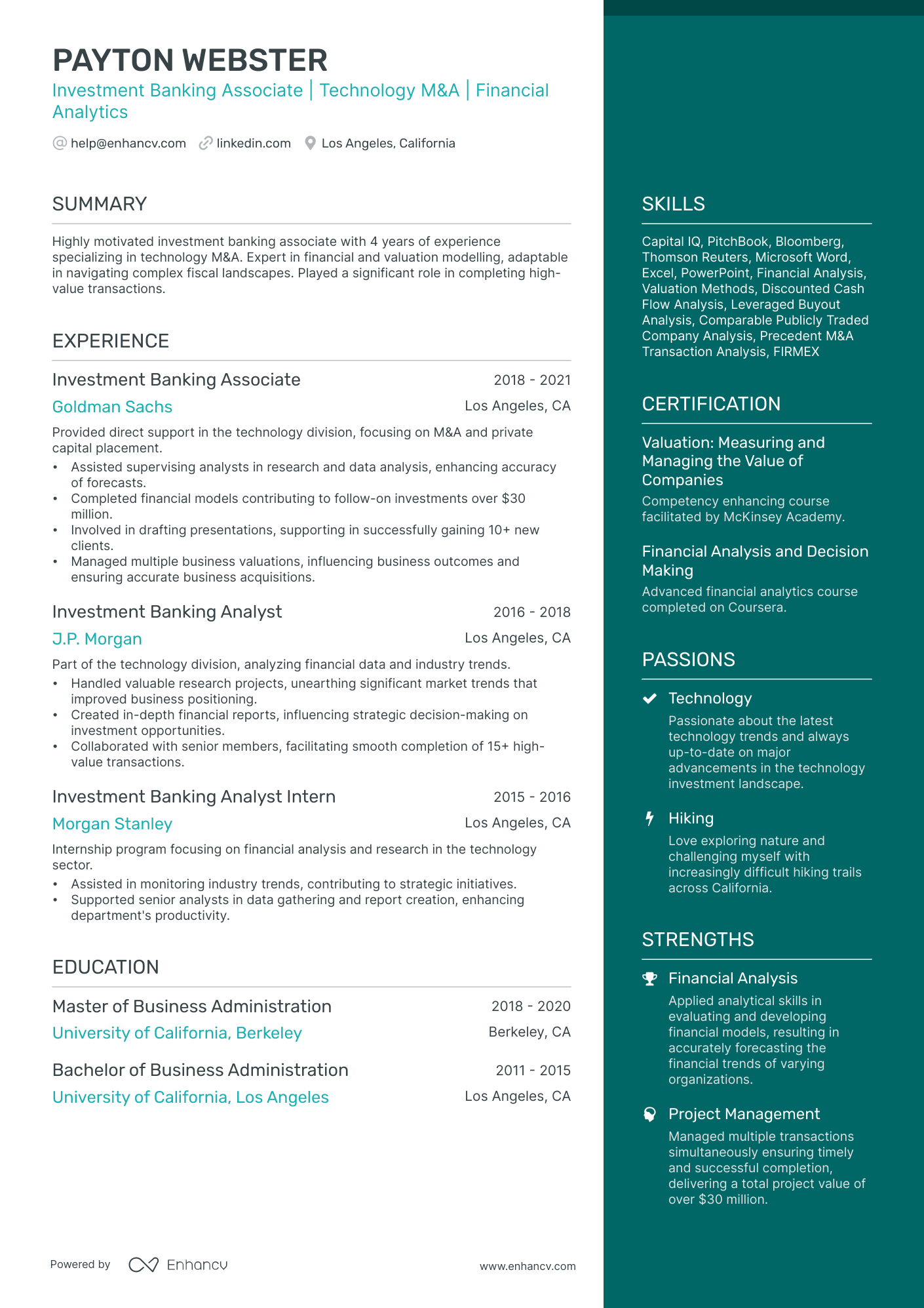 10 Investment Banking Associate Resume Examples, Templates & Guide for 2025