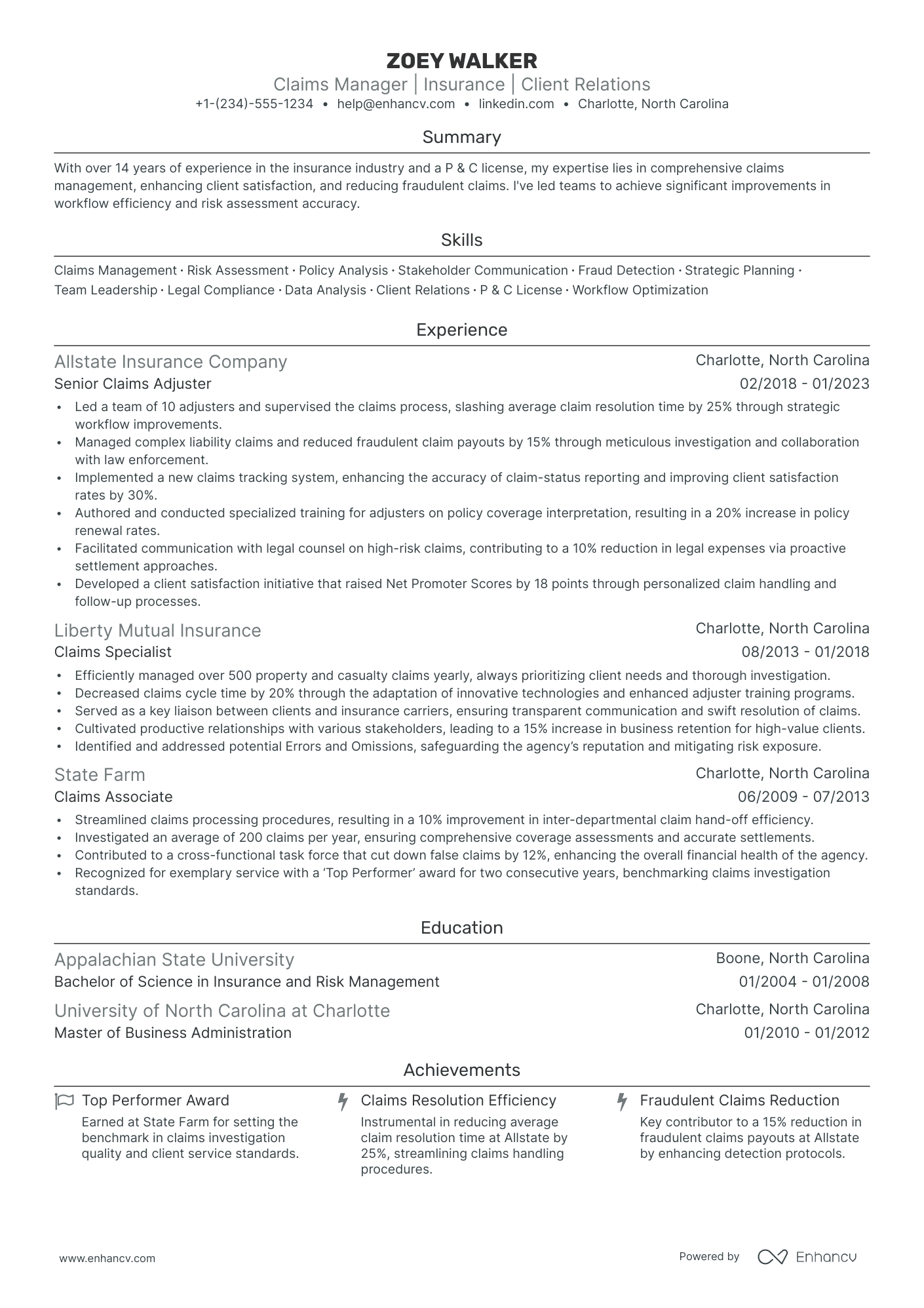 5 Claims Manager Resume Examples & Guide for 2024