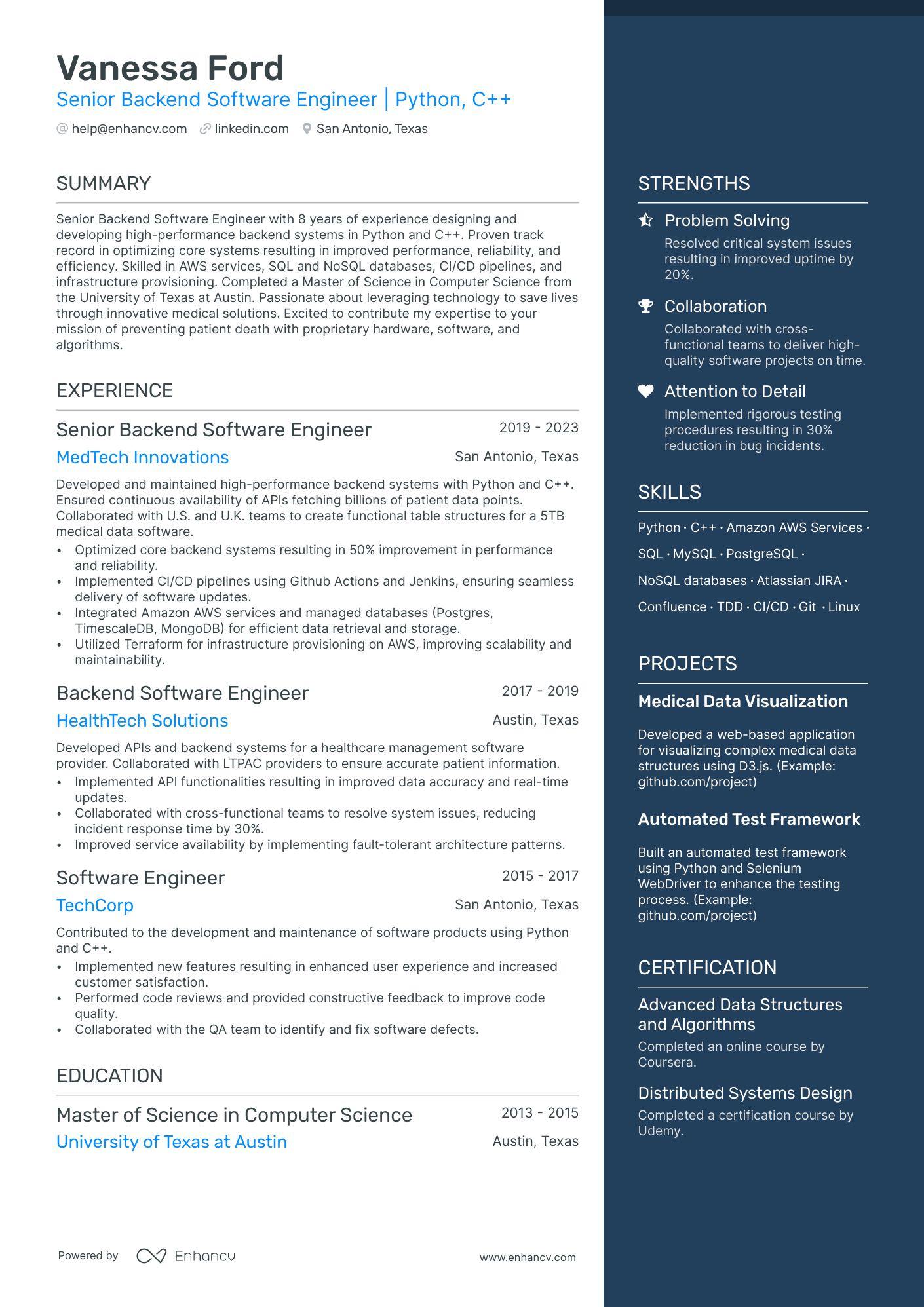5 Tech Lead Resume Examples & Guide for 2024