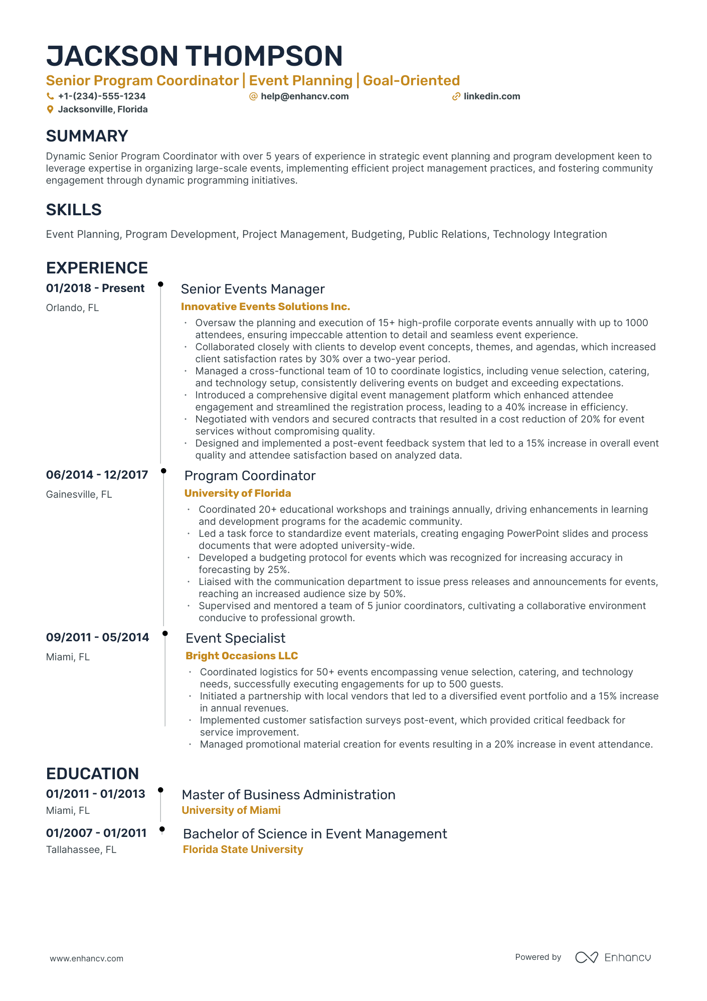 10 Program Director Resume Examples & Guide for 2025