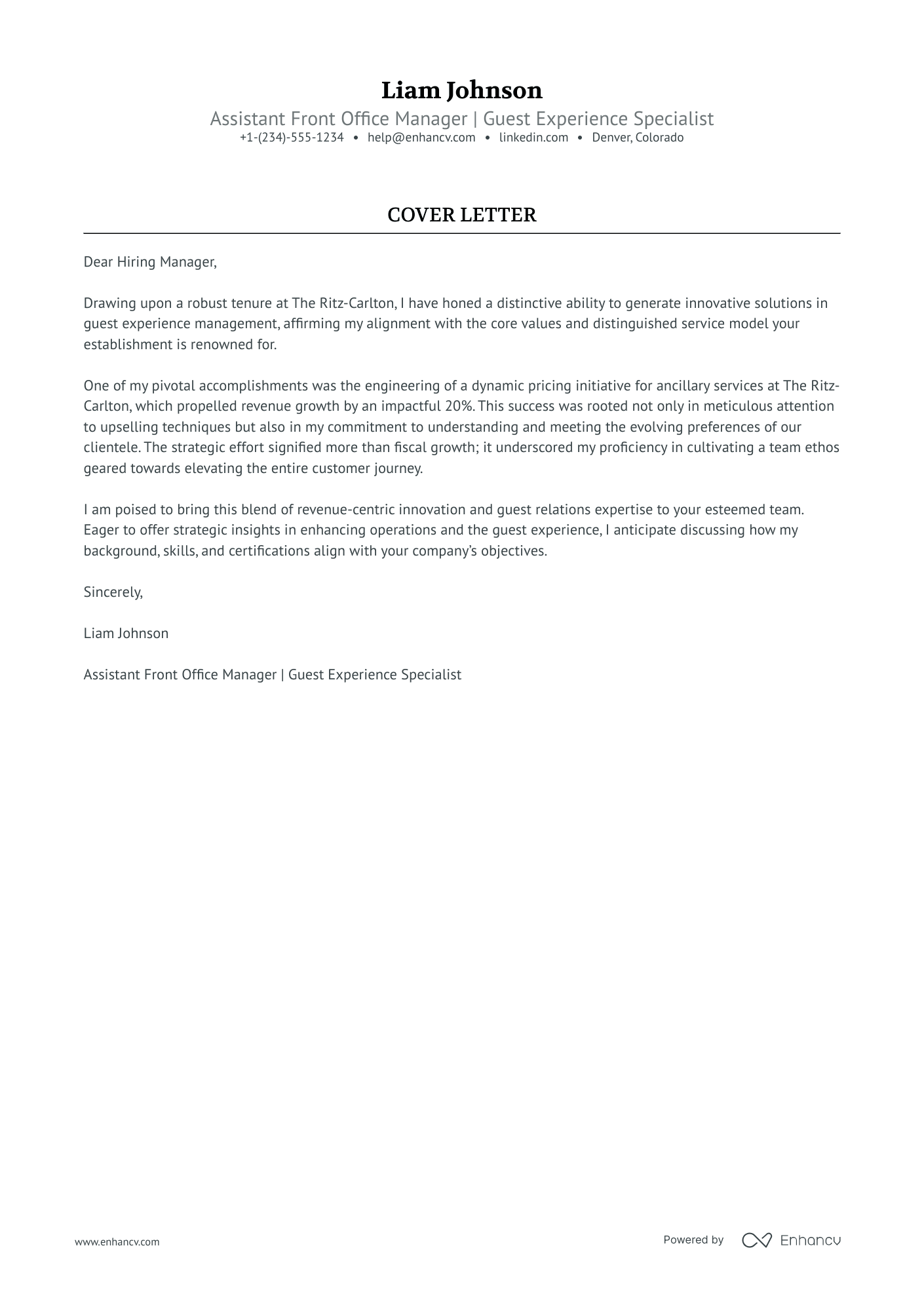 9 Professional Office Manager Cover Letter Examples and Template for ...
