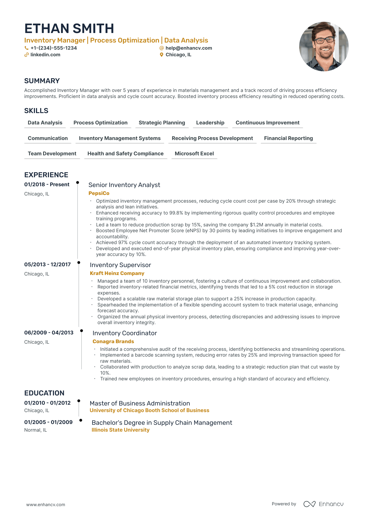 5 Inventory Manager Resume Examples & Guide for 2024