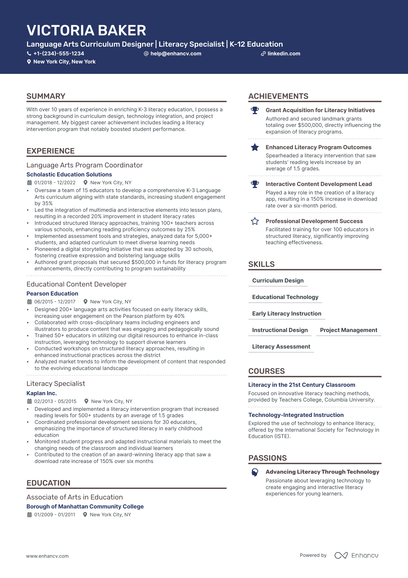 5 Curriculum Designer Resume Examples & Guide for 2024