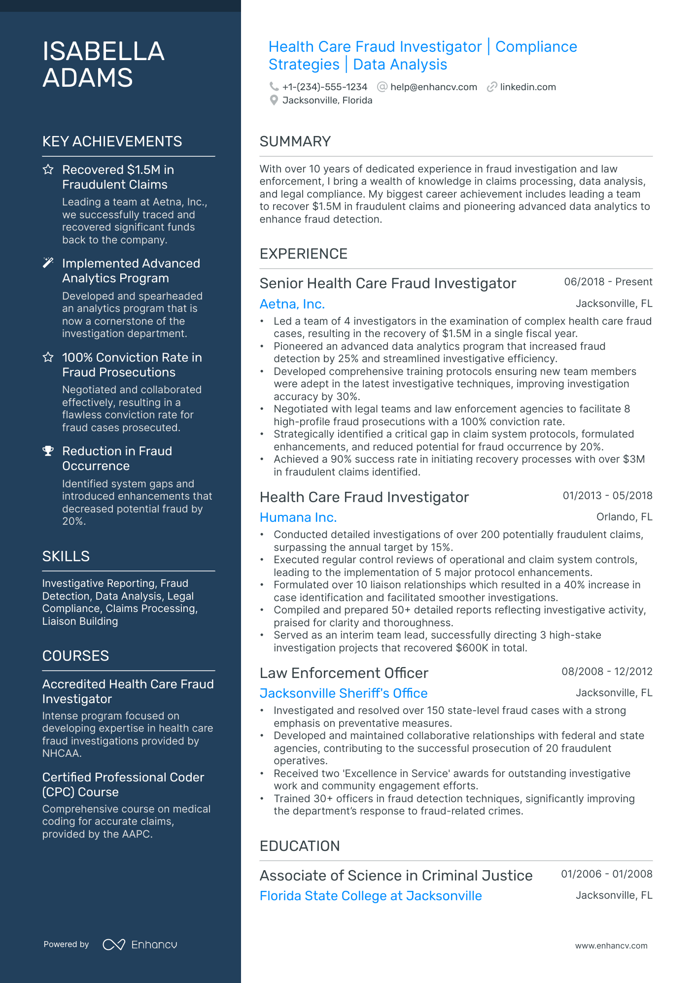 10 Fraud Investigator Resume Examples & Guide for 2026