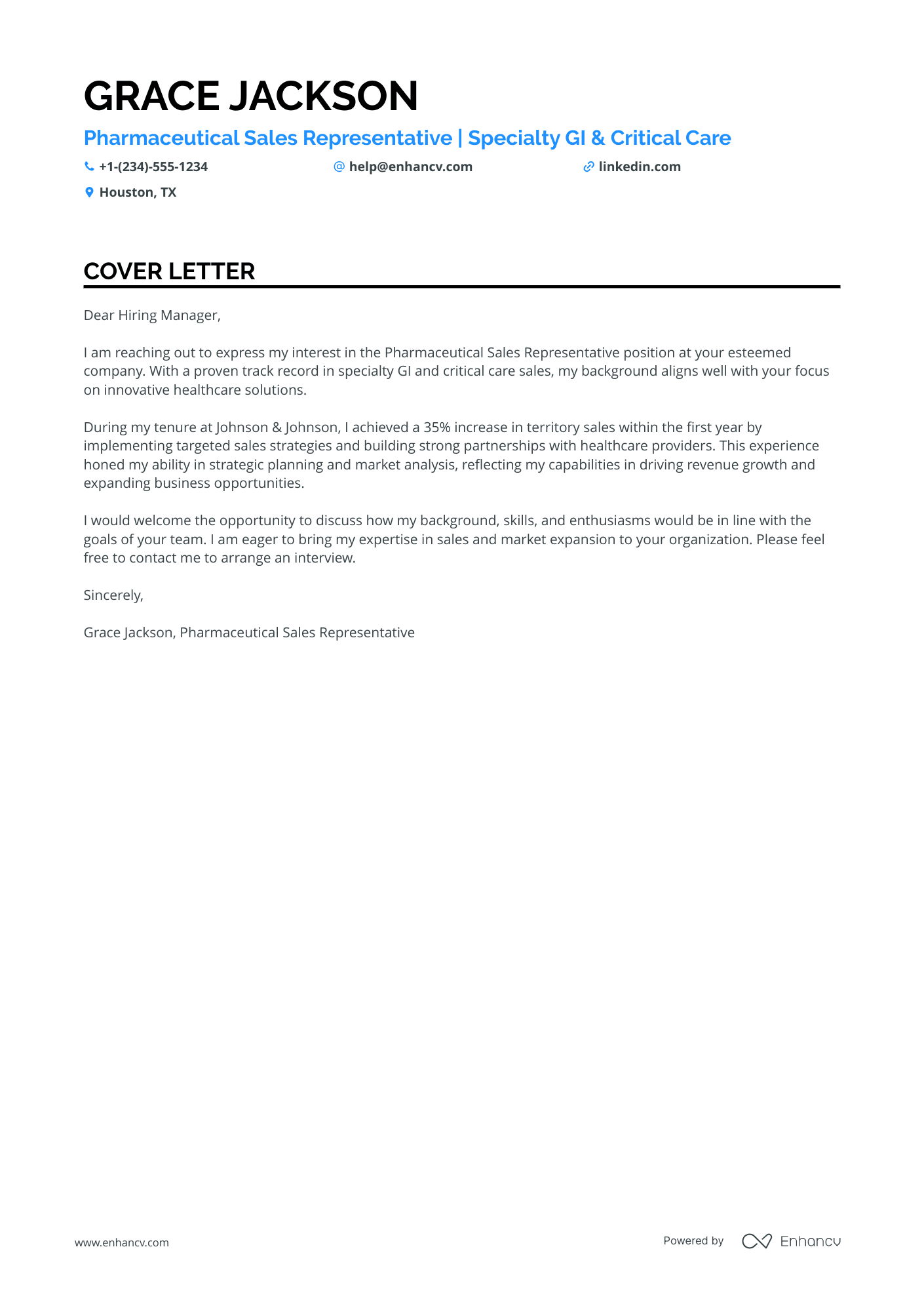 5 Professional Pharmaceutical Sales Cover Letter Examples and Template ...