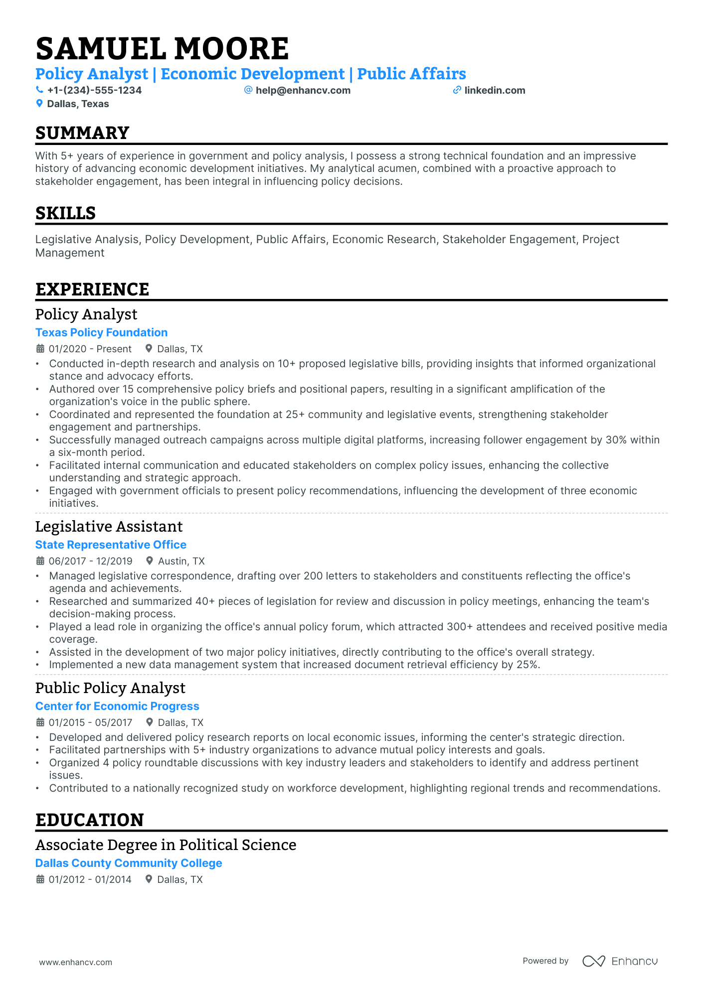10 Government Resume Examples - March 2025