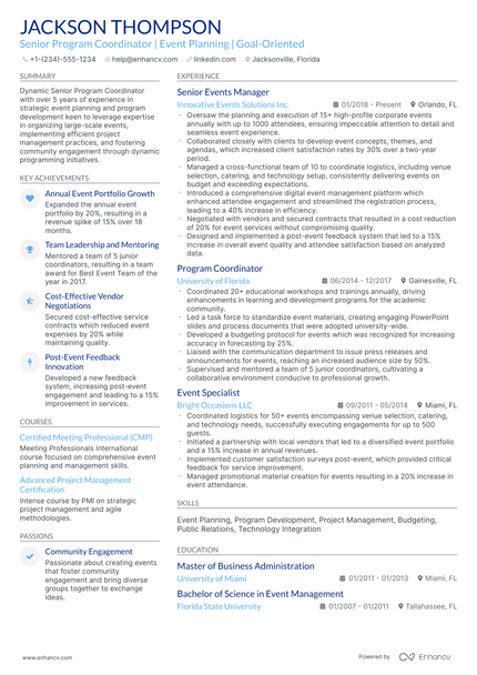 10 Program Director Resume Examples & Guide for 2025