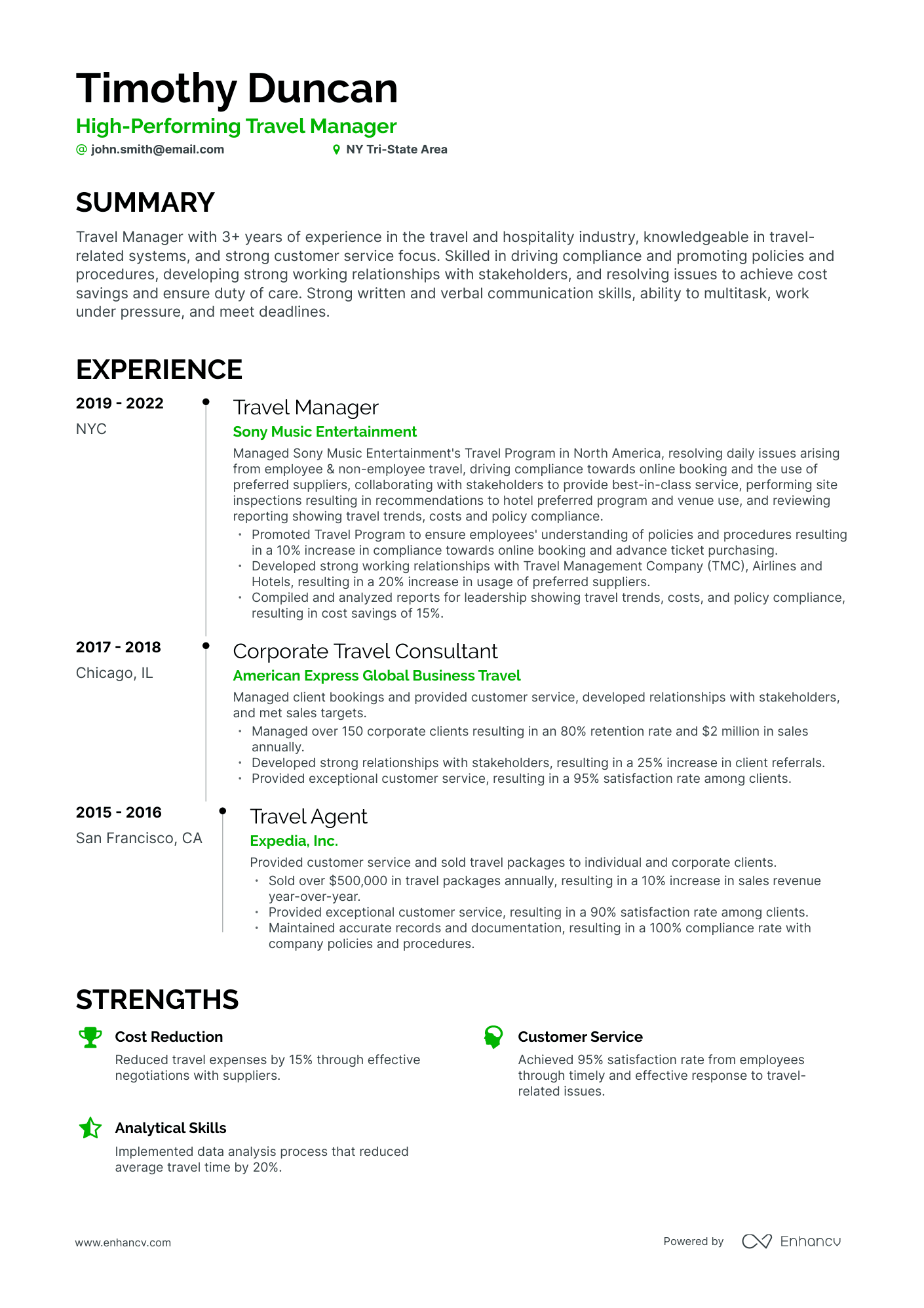 5 Travel Manager Resume Examples & Guide for 2023