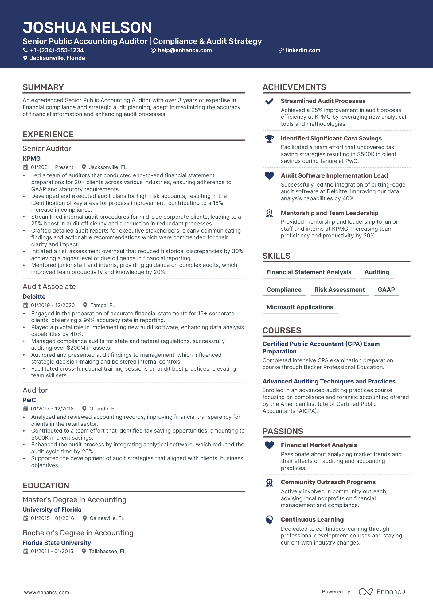 5 Public Accounting Auditor Resume Examples & Guide for 2024