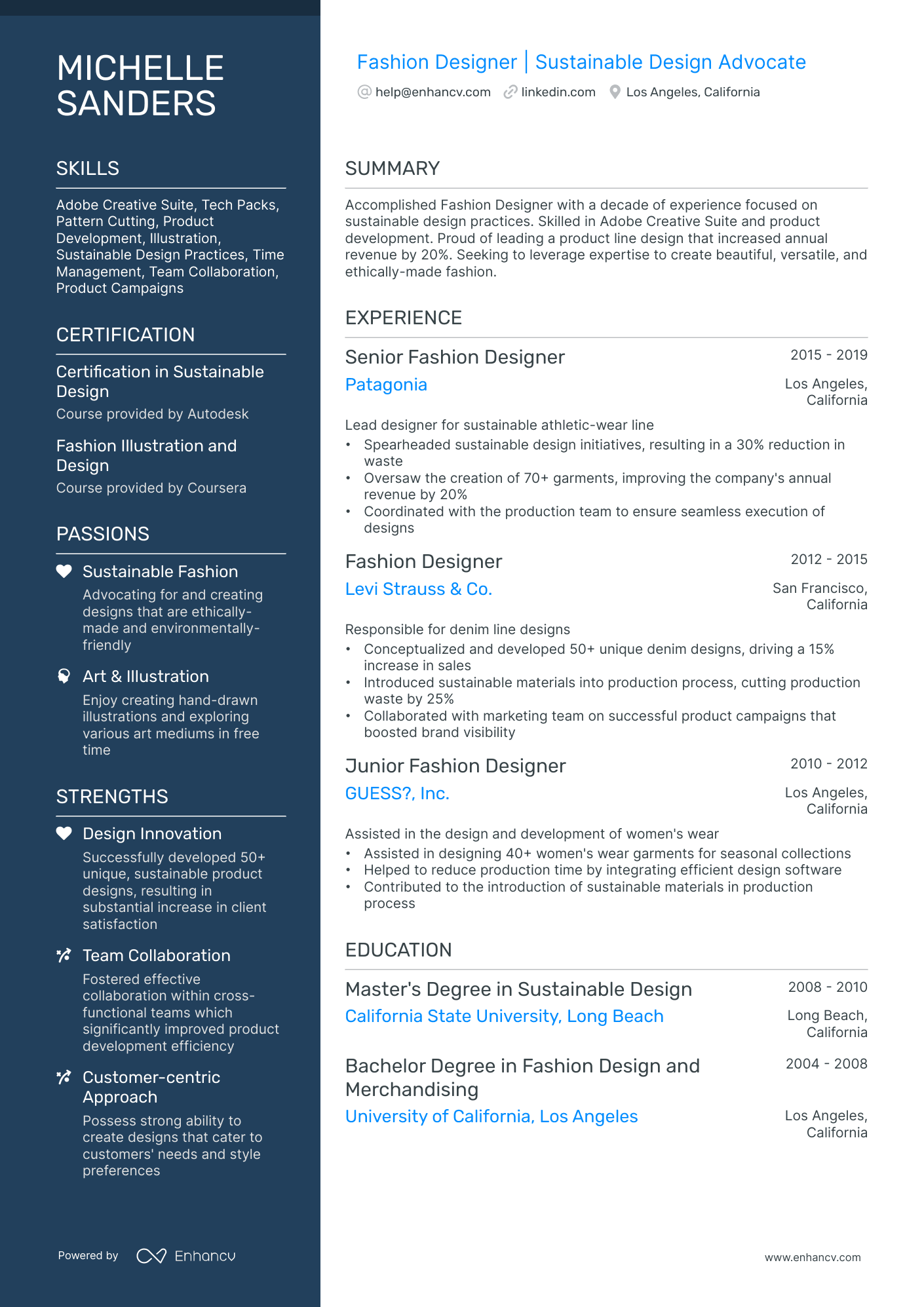 10 Design Intern Resume Examples & Guide for 2025