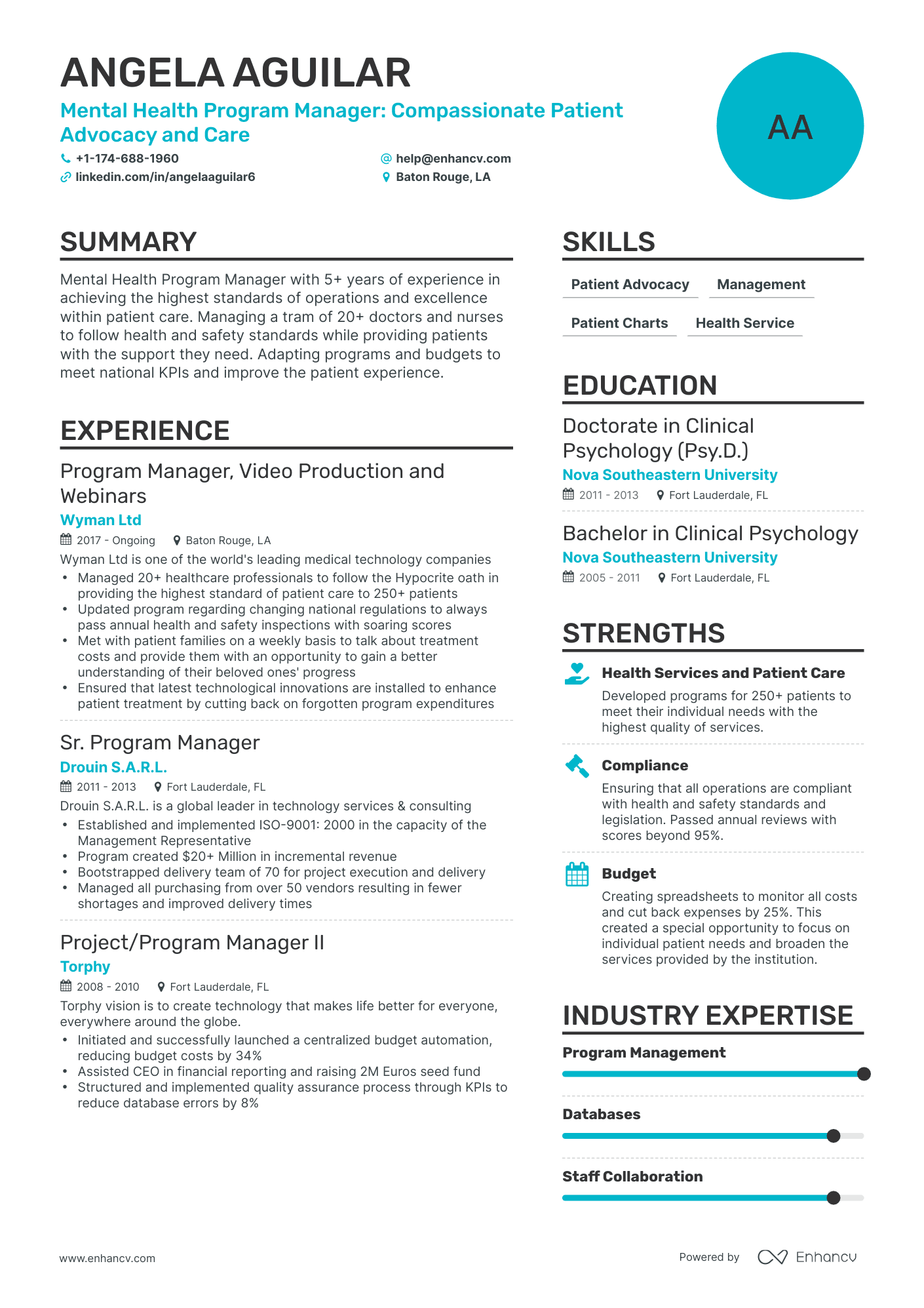 5 Mental Health Program Manager Resume Examples & Guide for 2024