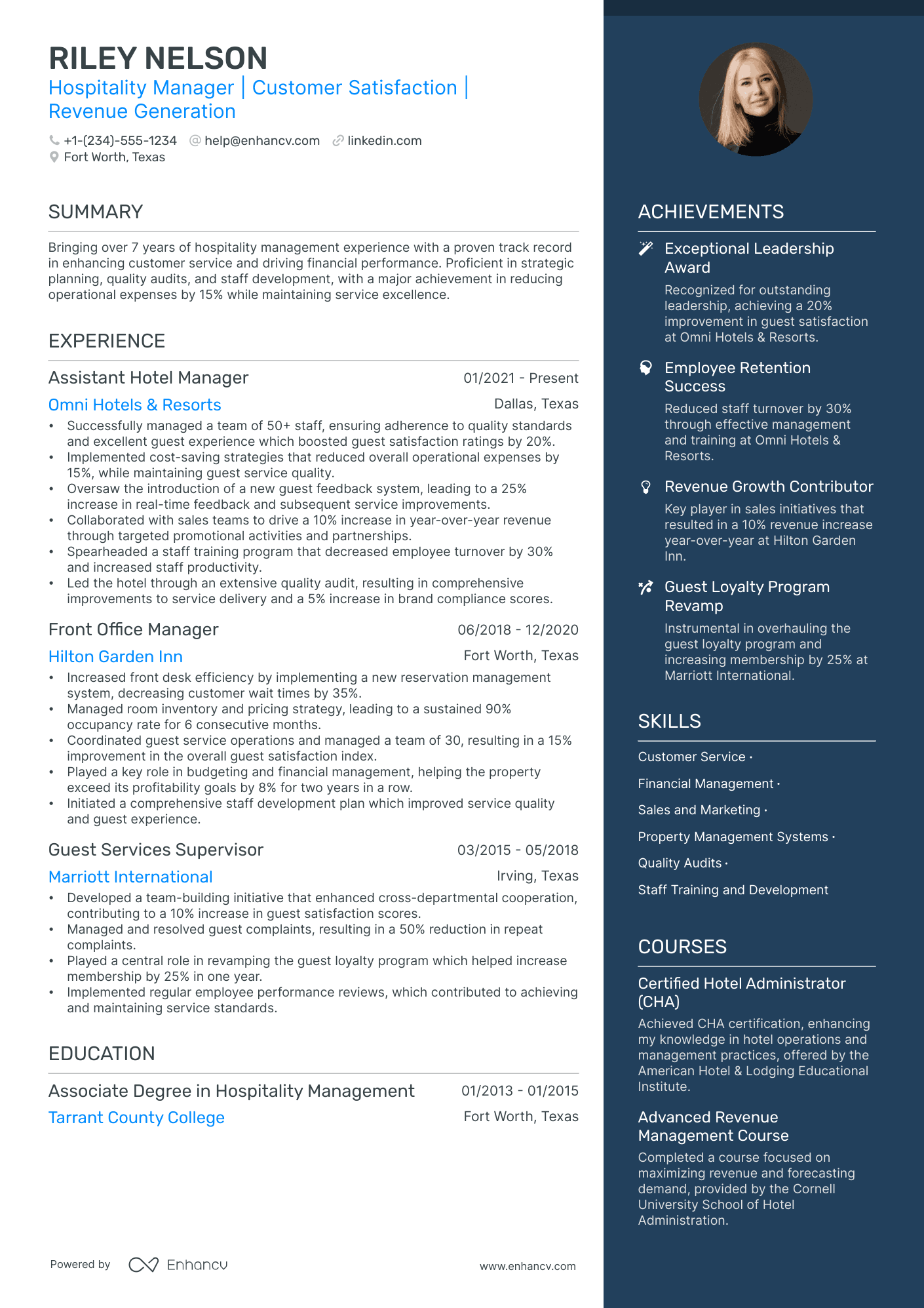 5 Assistant General Manager Resume Examples & Guide for 2024