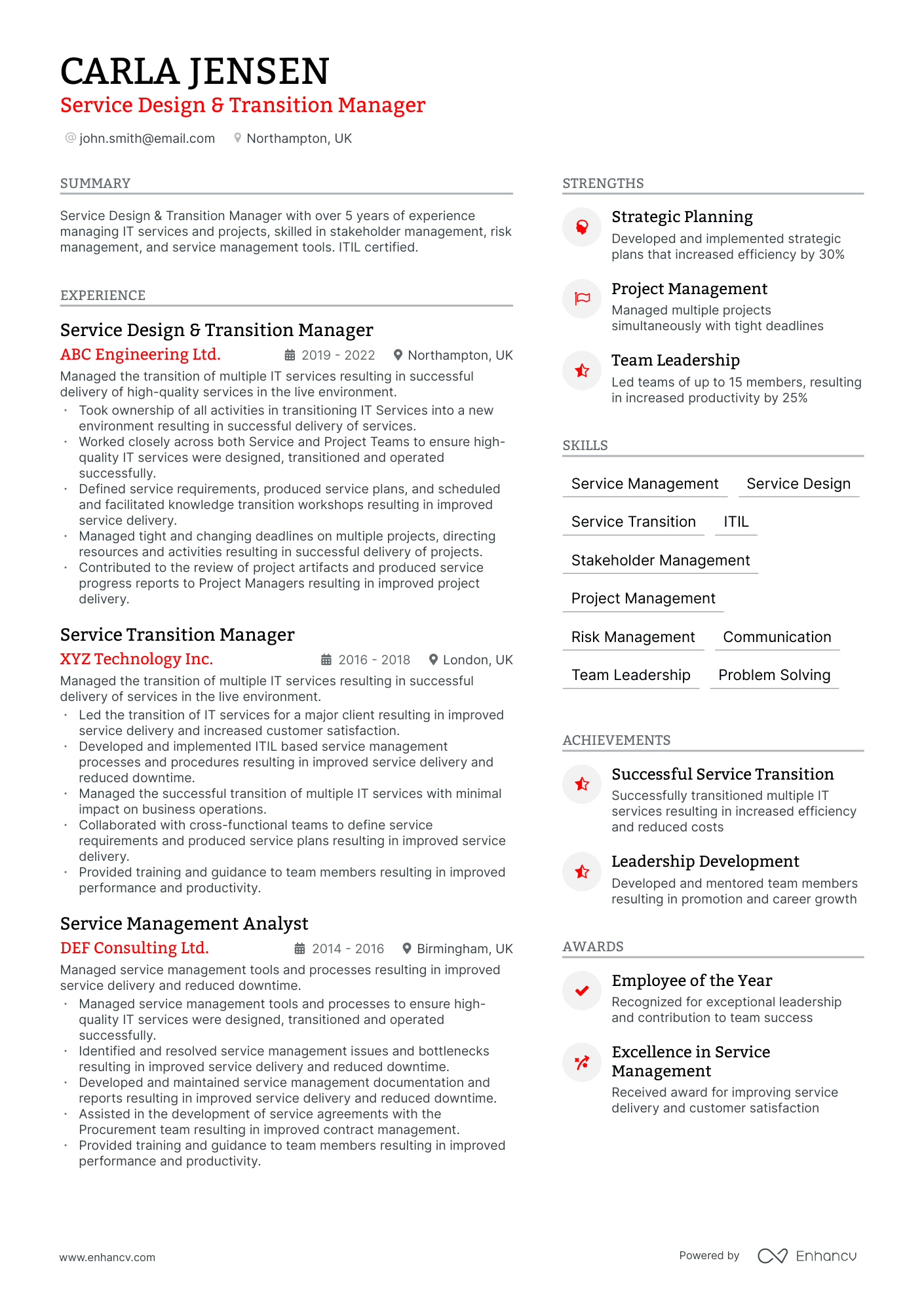 5 Change Management Resume Examples & Guide for 2024
