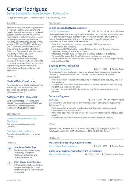 10 Tech Lead Resume Examples & Guide for 2026