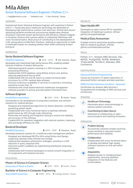 10 AWS Solutions Architect Resume Examples & Guide for 2025