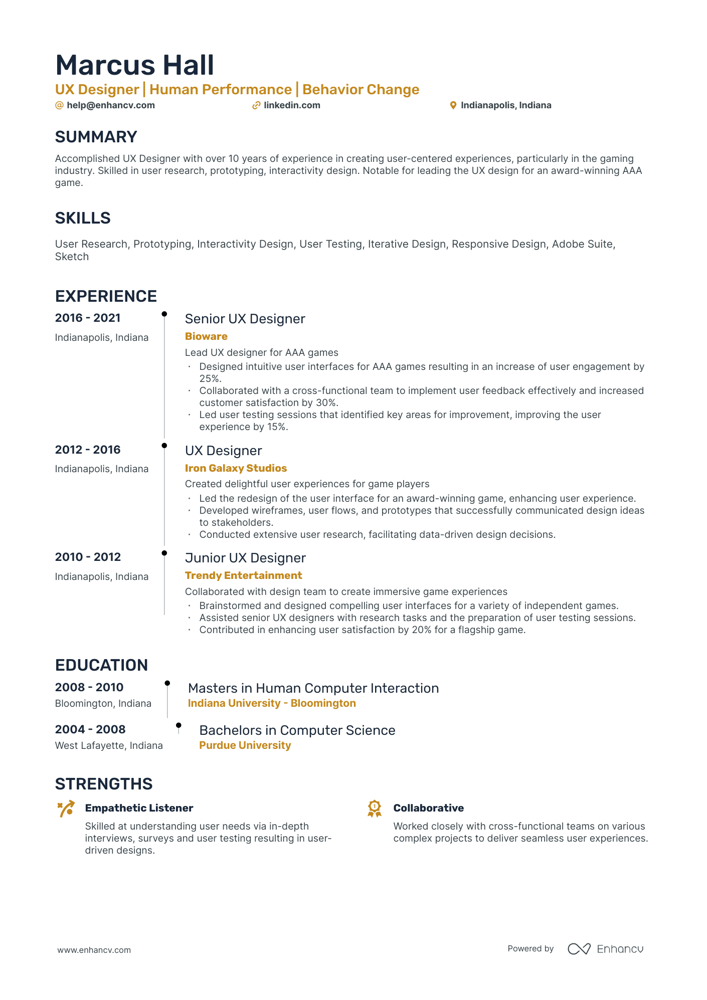 10 Senior UX Designer Resume Examples, Templates & Guide for 2026