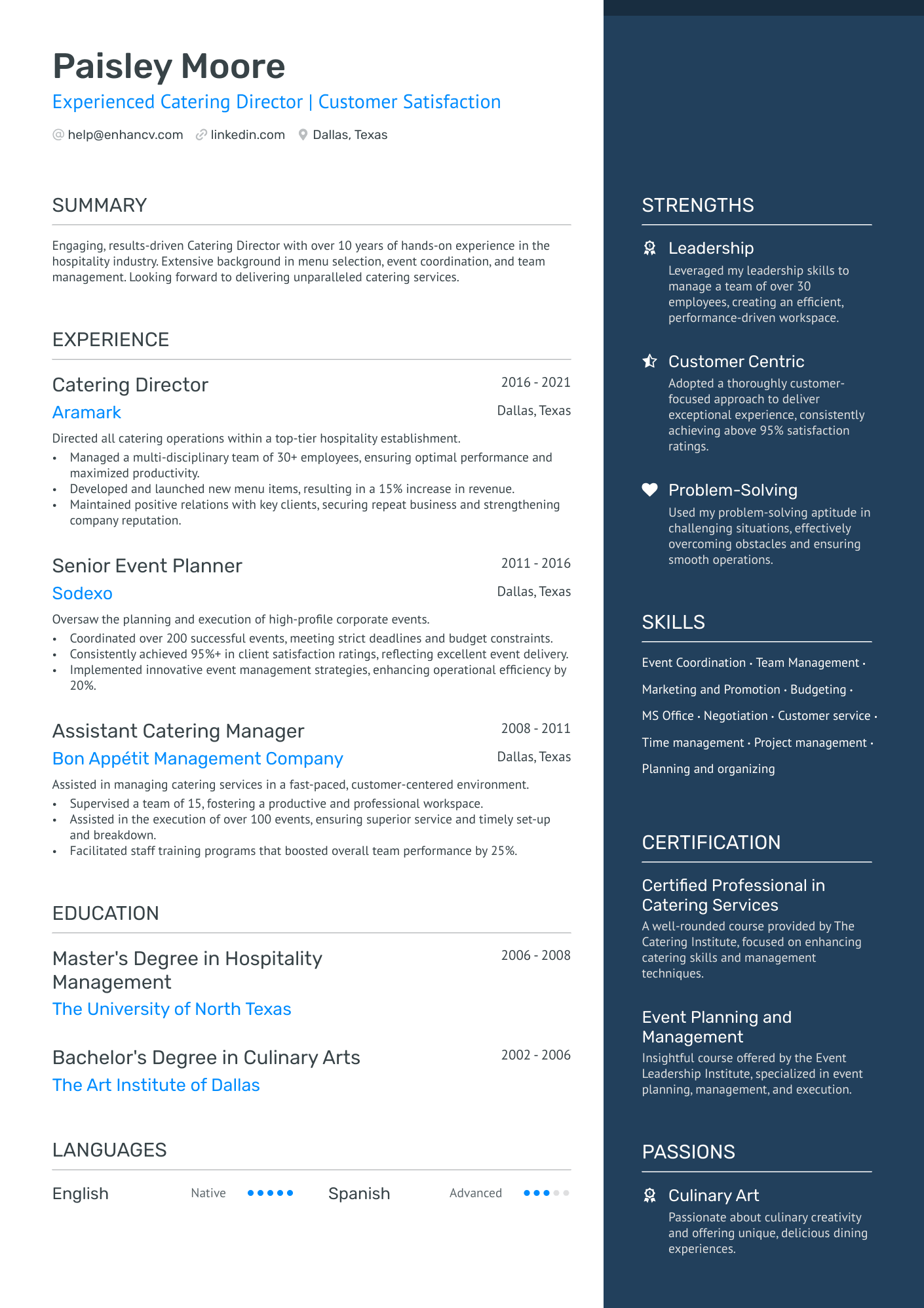 24 Catering Resume Examples That Got Jobs for 2026