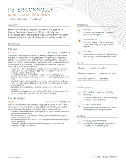 5 Gym Resume Examples & Guide for 2024