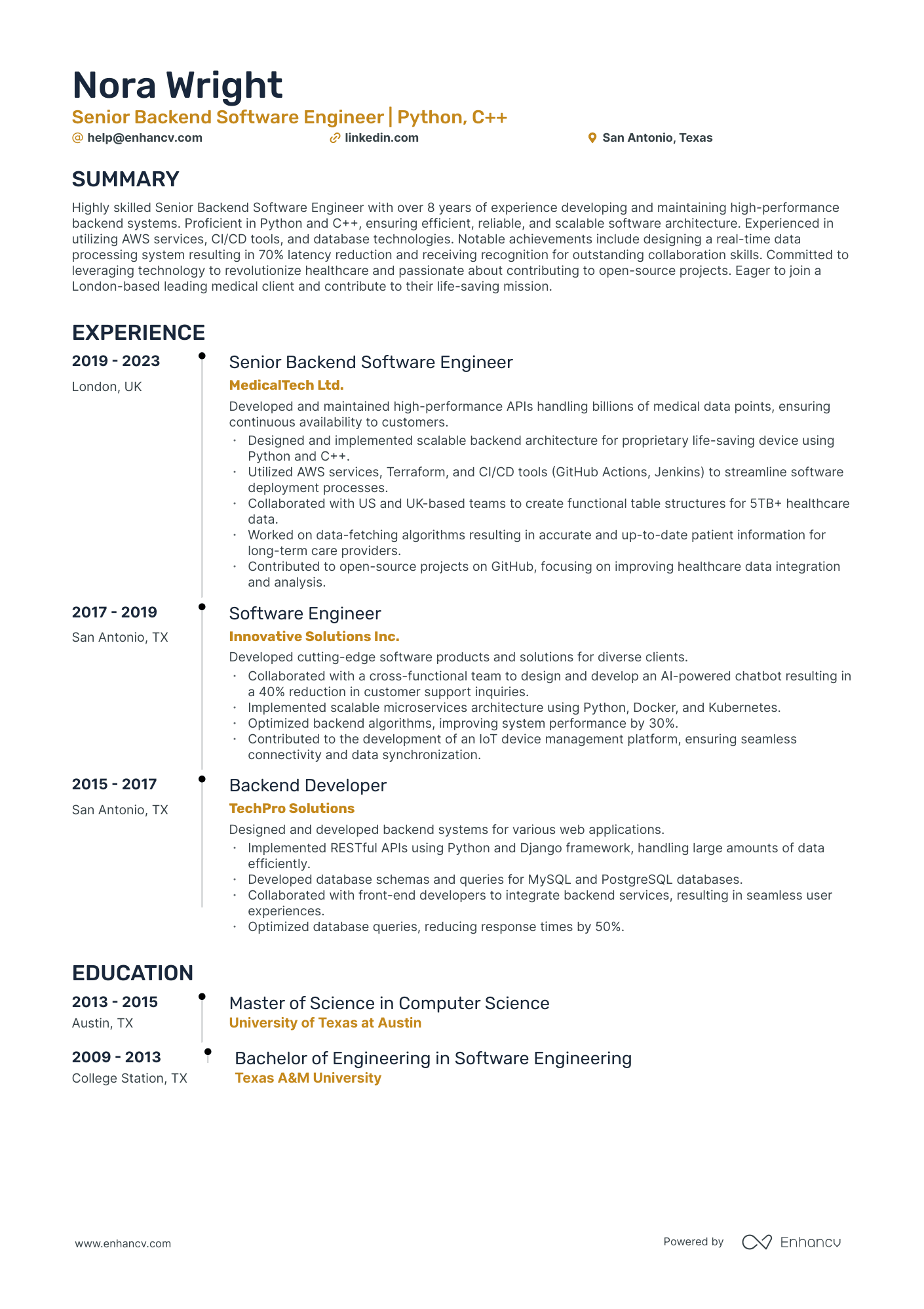 10 AWS Devops Resume Examples & Guide for 2025