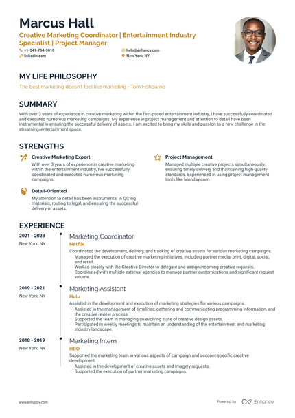 5 Creative Marketing Resume Examples & Guide for 2024