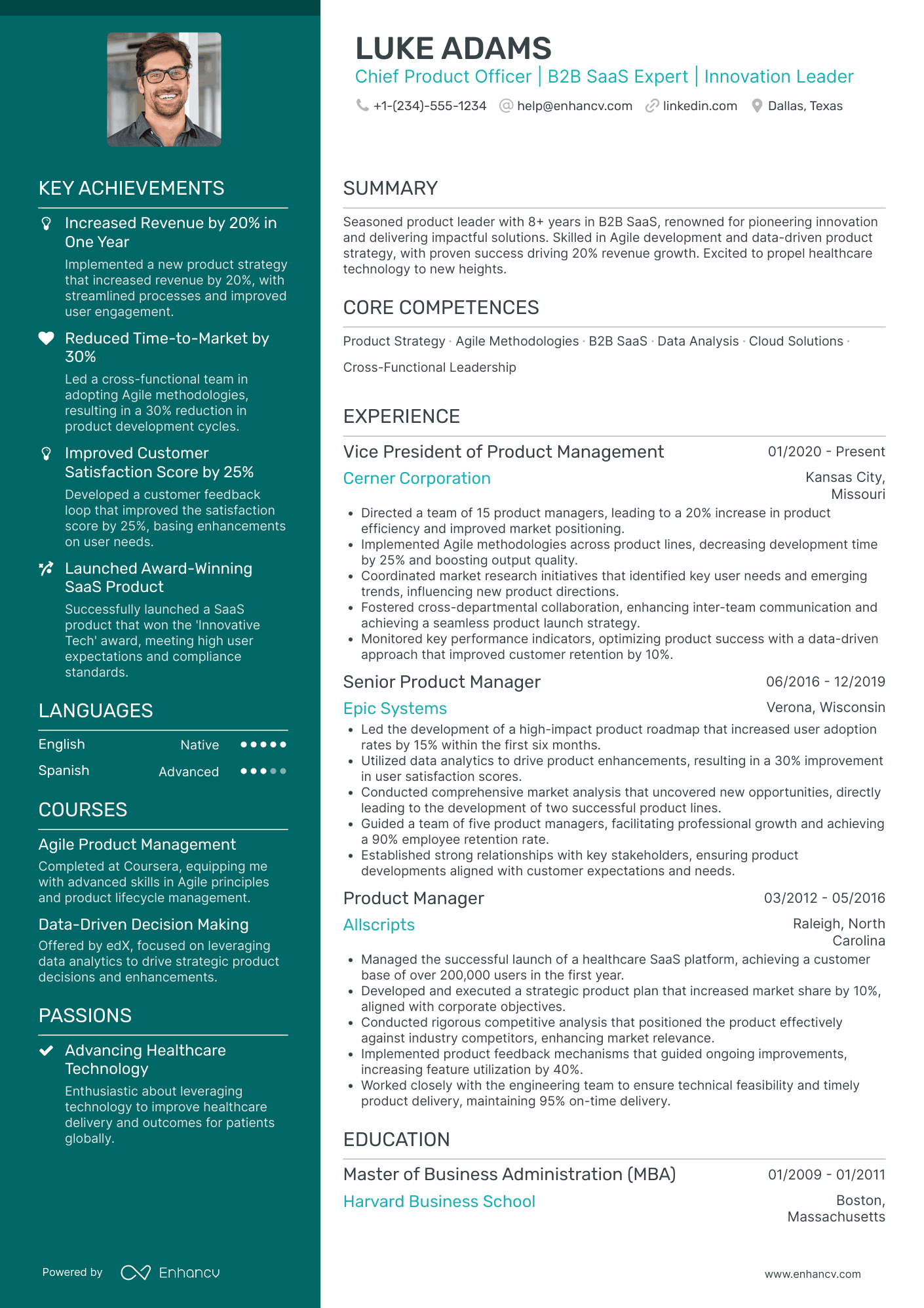 29 Chief Product Officer Resume Examples & Guide for 2026