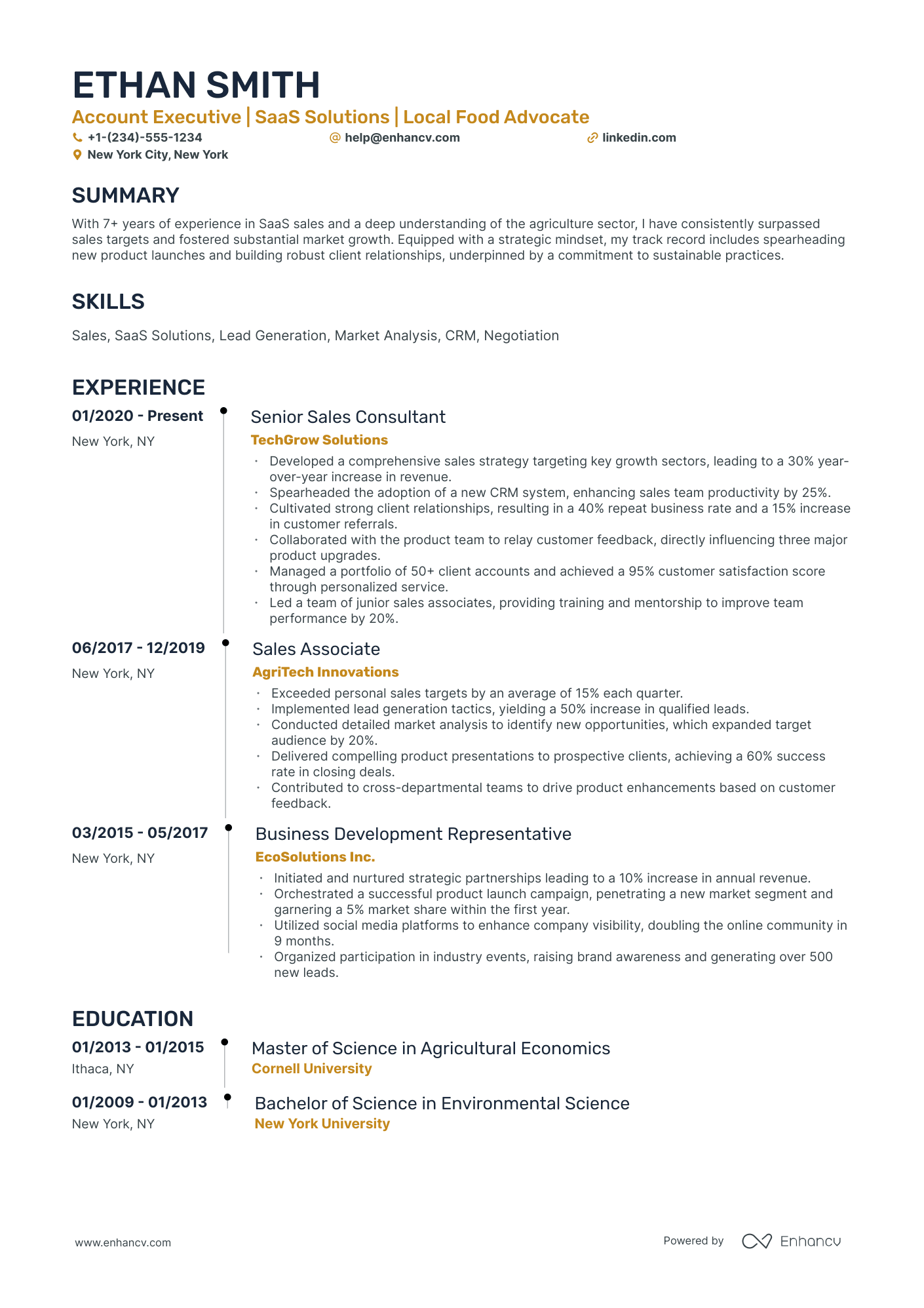 10 SaaS Sales Resume Examples & Guide for 2026