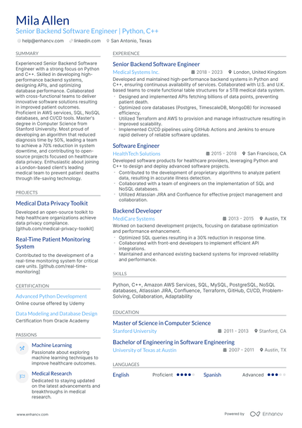 10 AWS Cloud Engineer Resume Examples & Guide for 2025