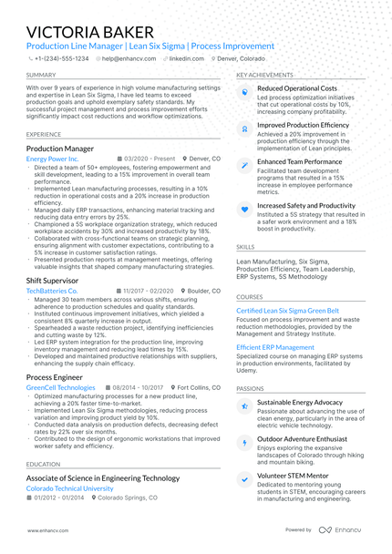 10 Assistant Production Manager Resume Examples & Guide for 2026