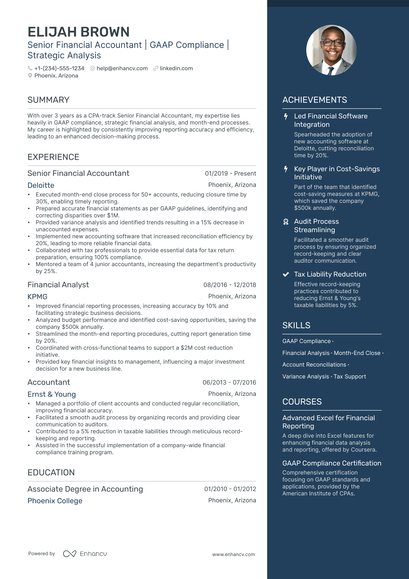 5 Financial Accounting Resume Examples & Guide for 2024