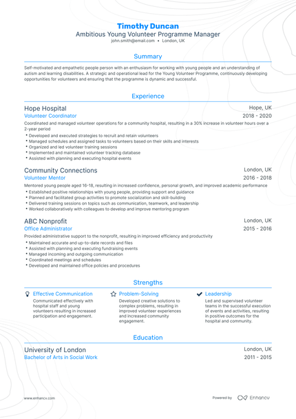 5 Hospital Volunteer Resume Examples & Guide for 2024