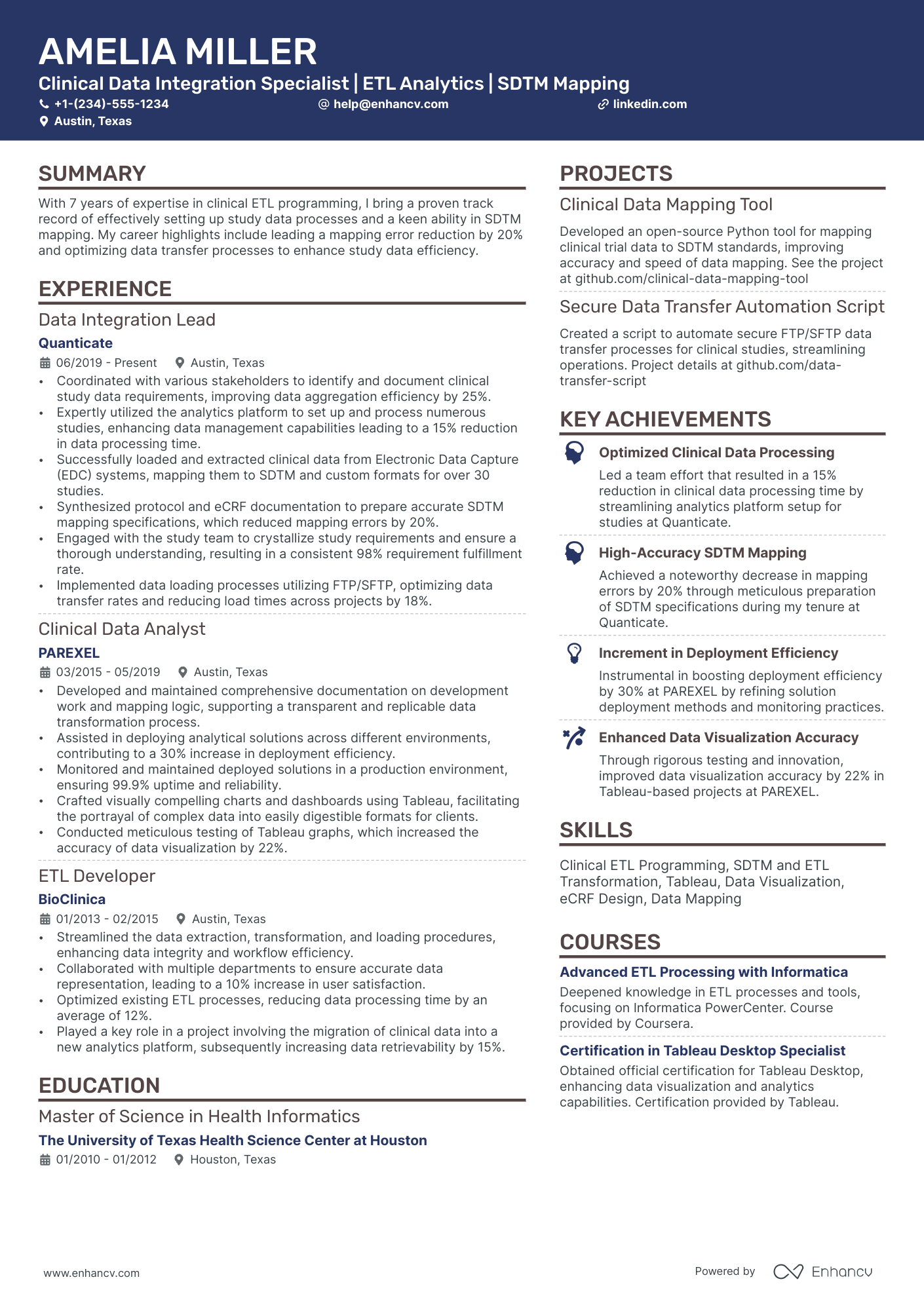 10 SAS Clinical Programmer Resume Examples & Guide for 2025