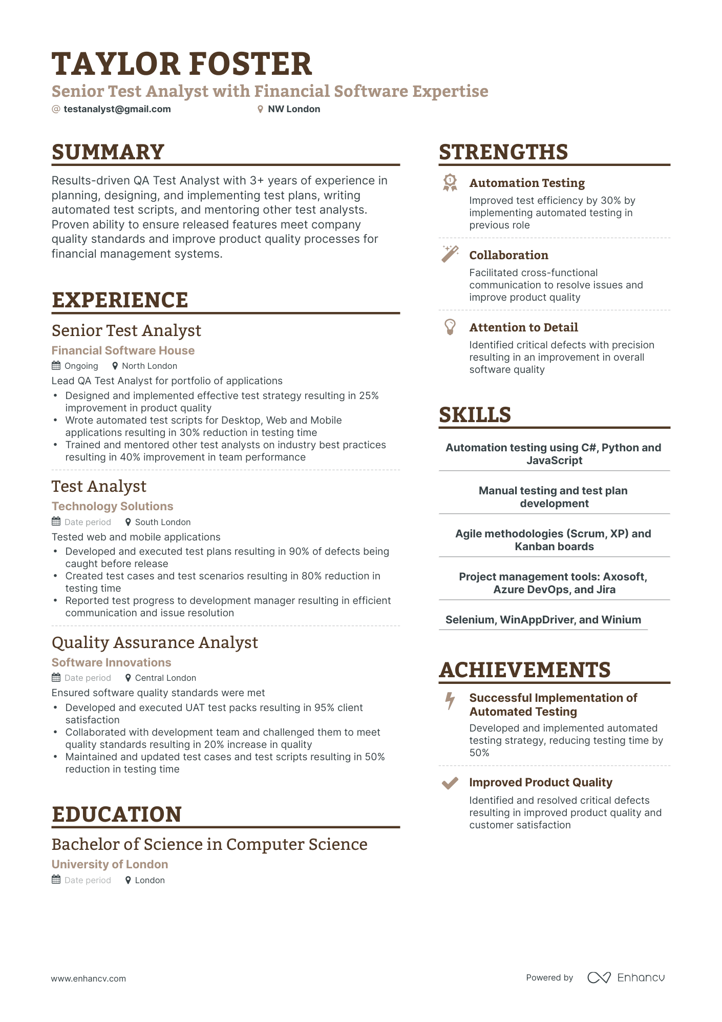 5 Software Test Analyst Resume Examples & Guide for 2023