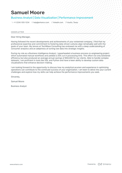 13 Professional Business Development Cover Letter Examples and Template ...