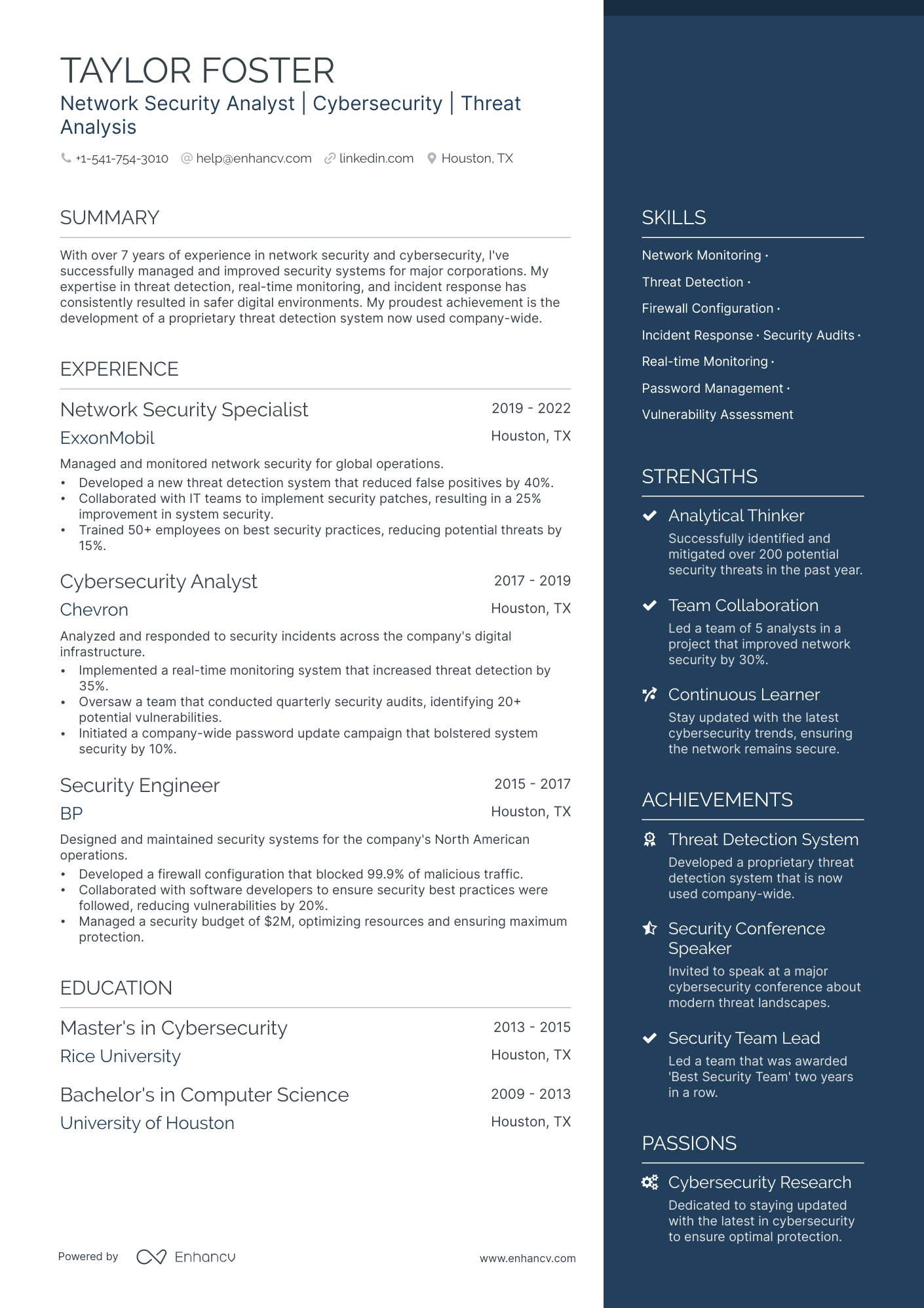 5 Security Analyst Resume Examples & Guide for 2024
