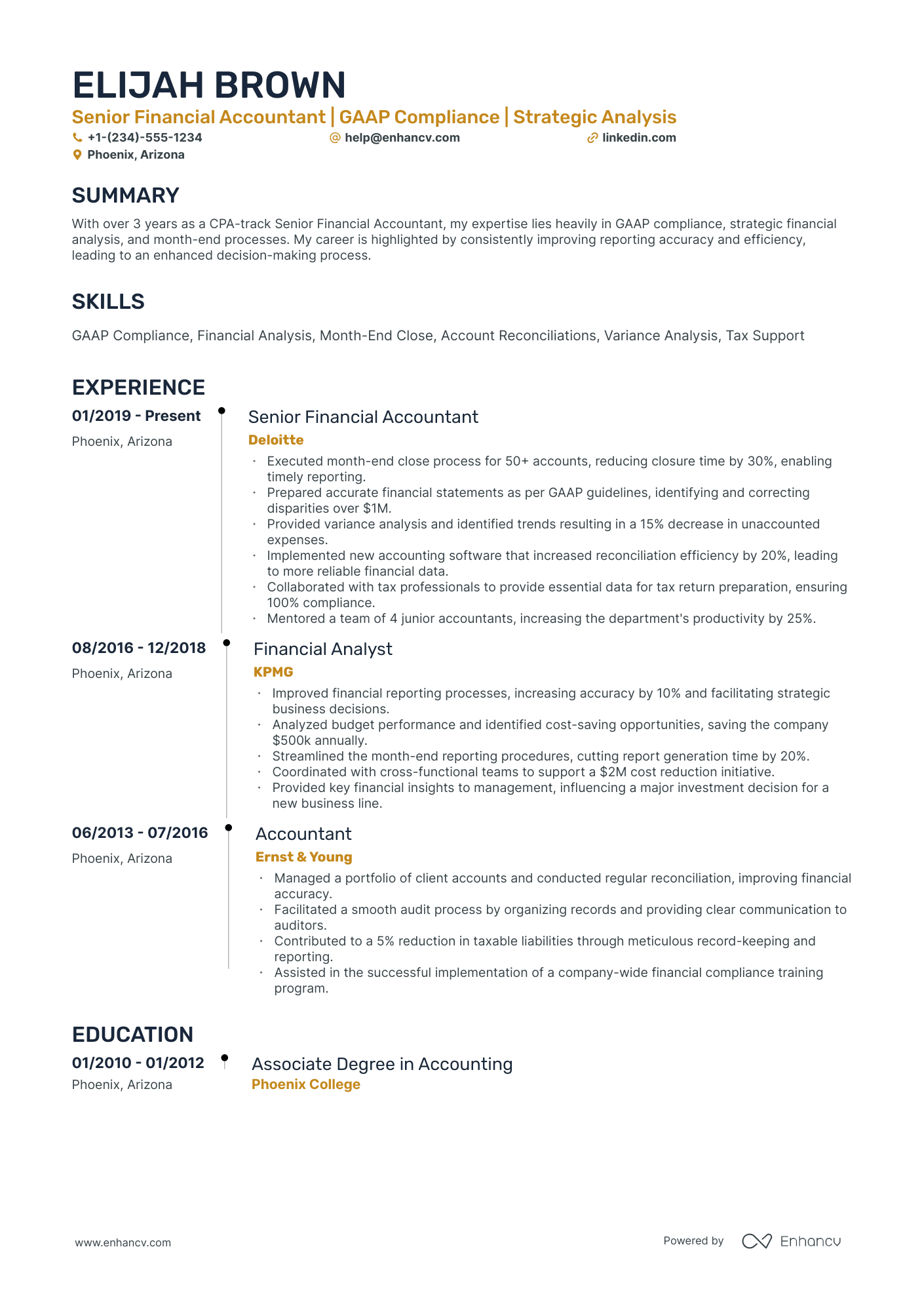 10 Financial Accounting Resume Examples & Guide for 2026