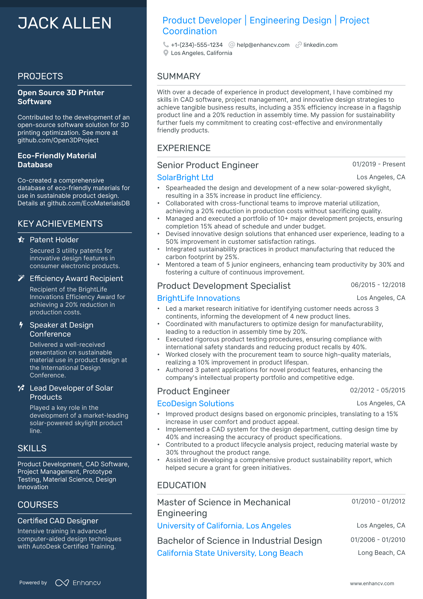 10 Product Developer Resume Examples & Guide for 2025