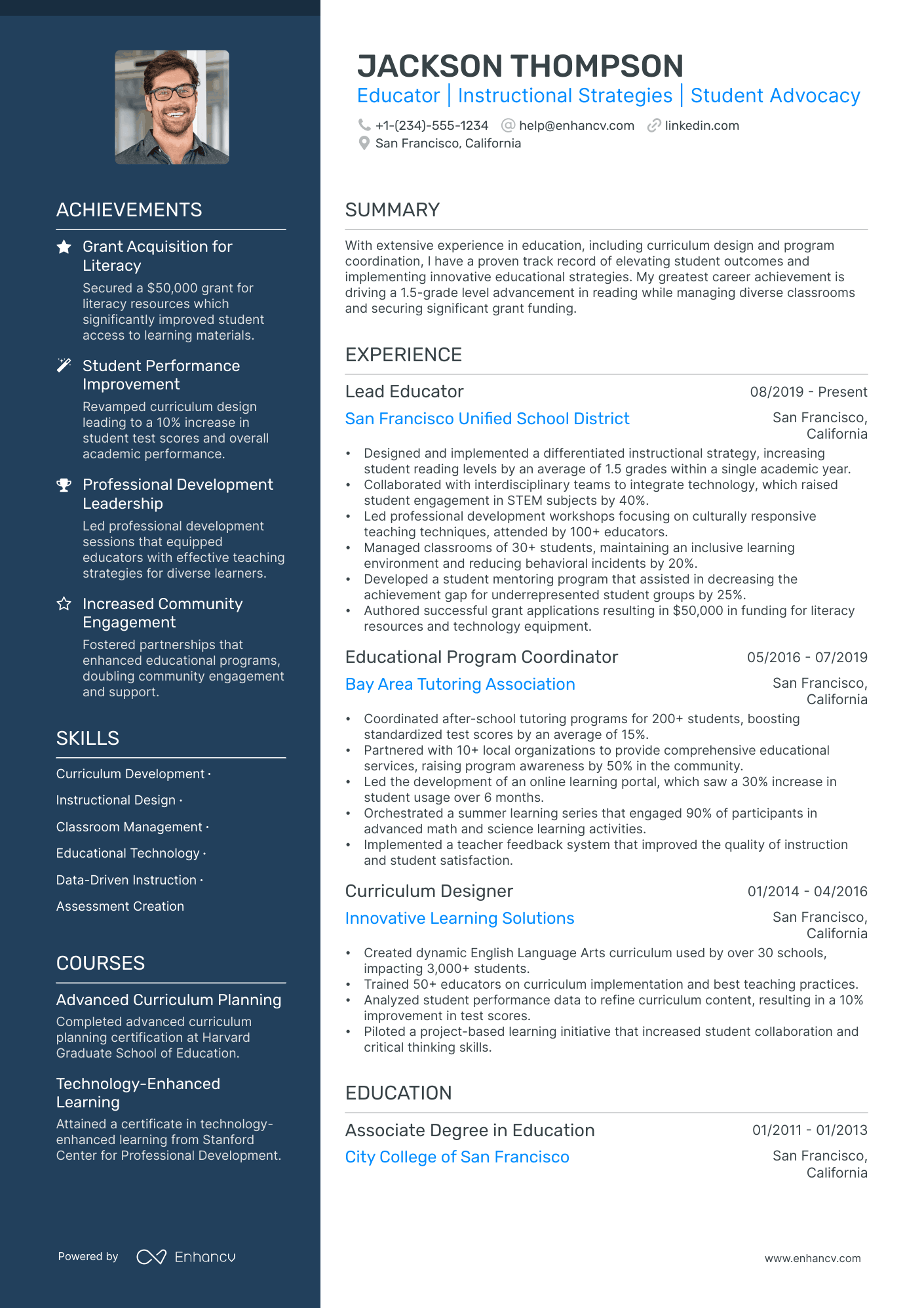 5 Middle School Teacher Resume Examples & Guide for 2024