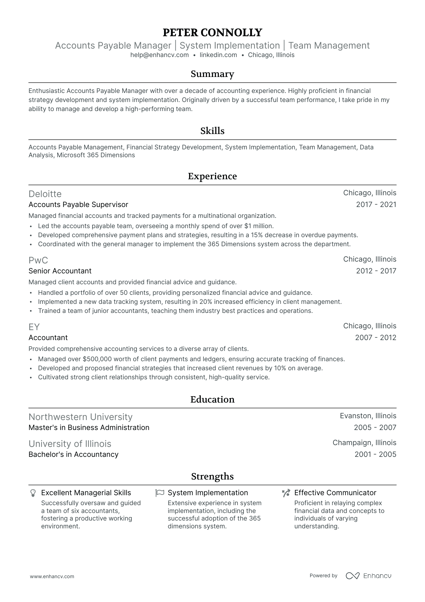 10 Accounts Payable Manager Resume Examples & Guide for 2025