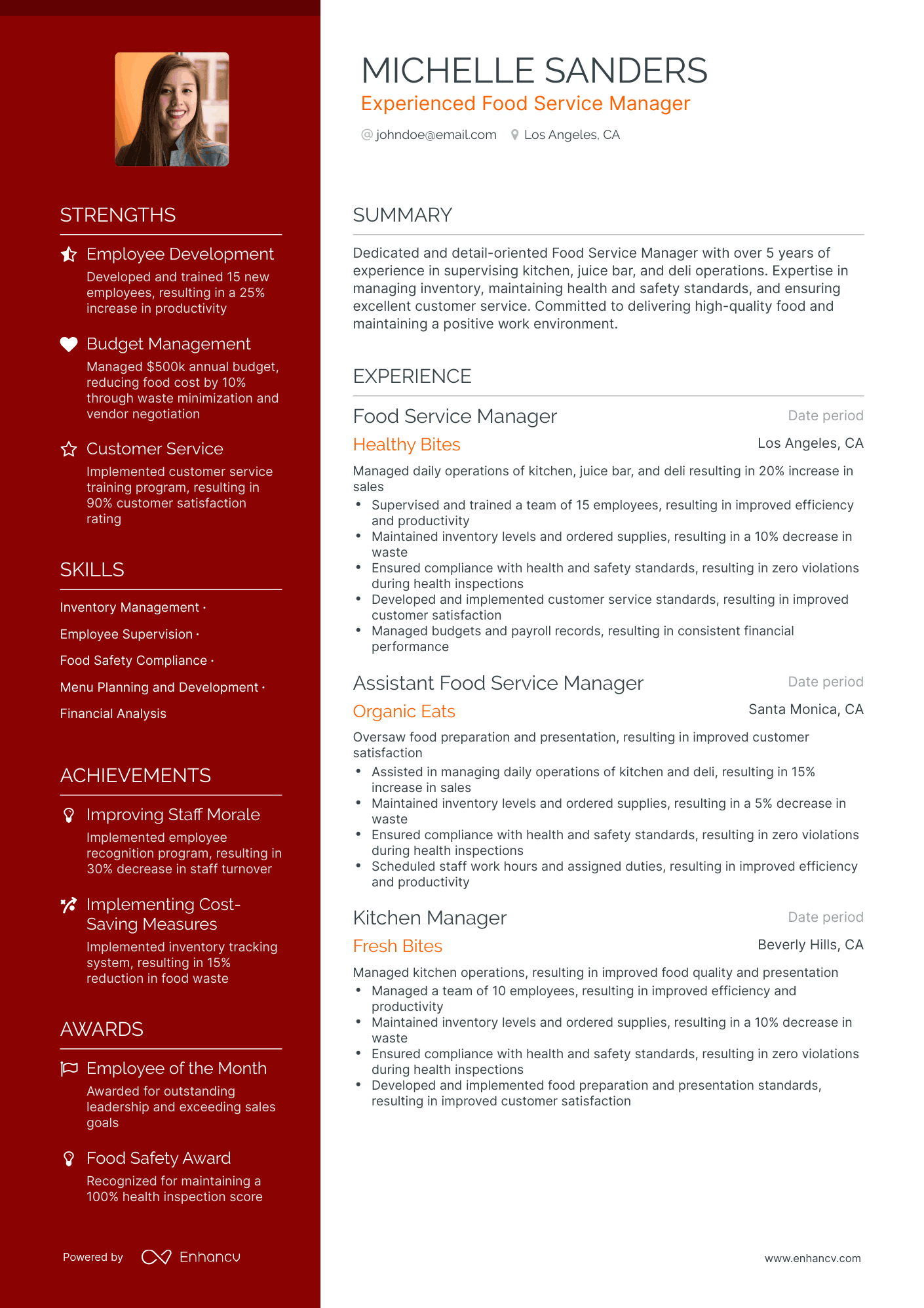13 Restaurant Manager Resume Examples & Guide for 2024