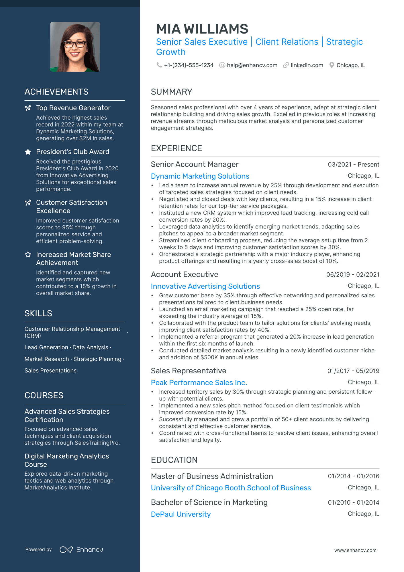 5 Sales Account Executive Resume Examples & Guide for 2024
