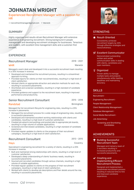 5 Recruitment Manager Resume Examples & Guide for 2024