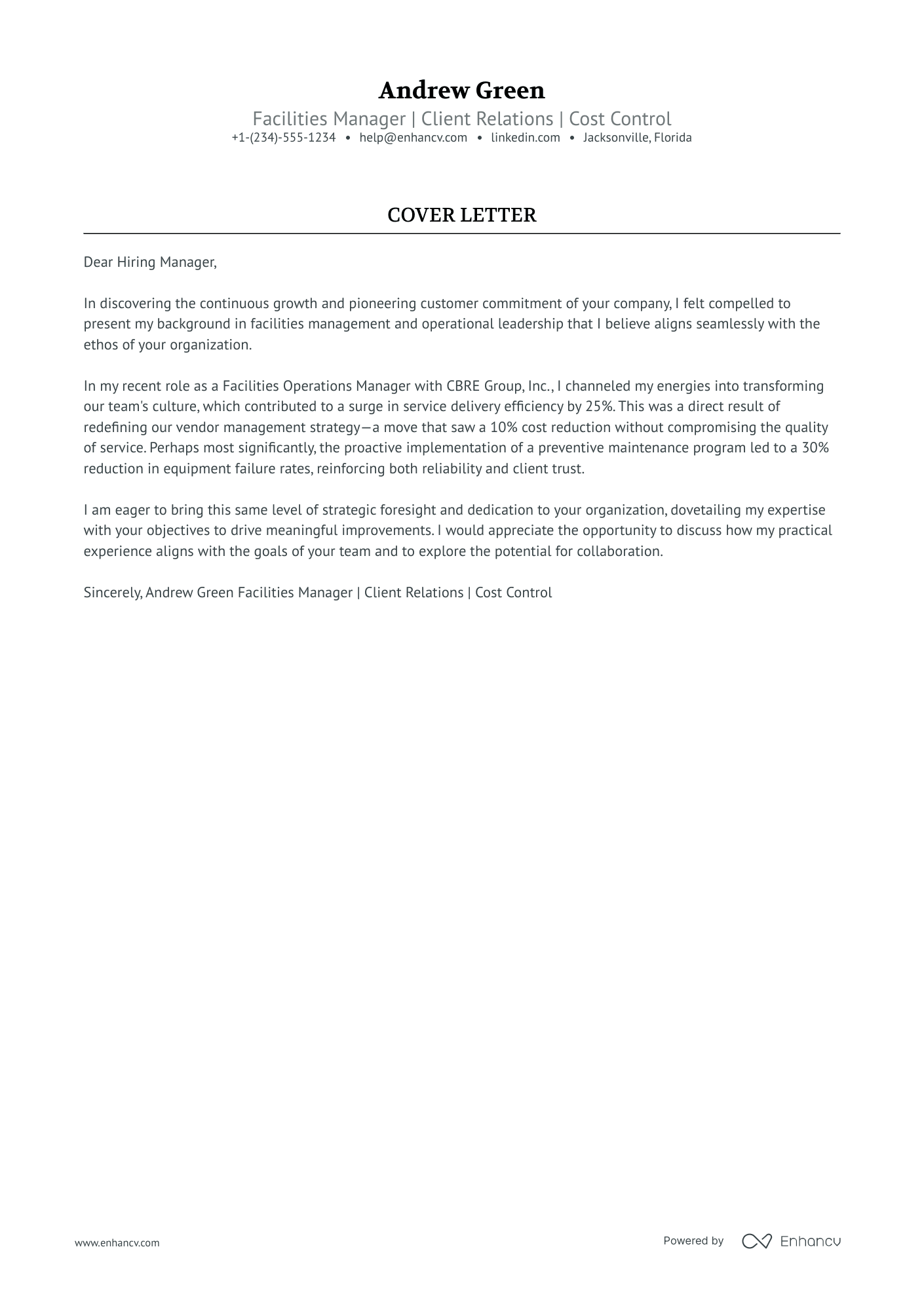 10 Professional Construction Project Manager Cover Letter Examples and ...