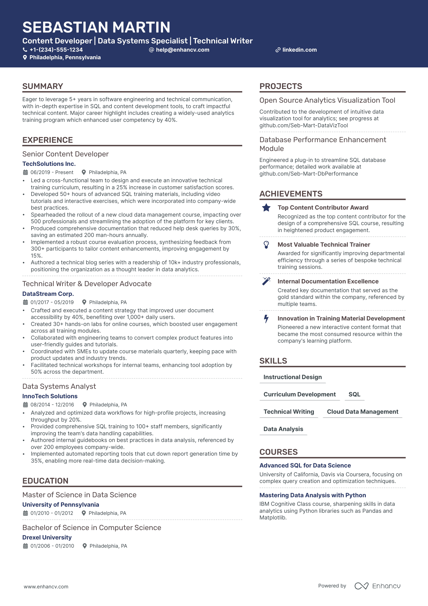 5 Content Developer Resume Examples & Guide for 2024