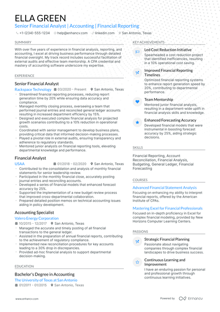 10 Corporate Financial Analyst Resume Examples & Guide for 2025