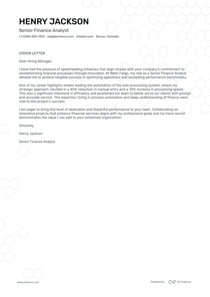 20 Professional Business Analyst Cover Letter Examples and Template for ...