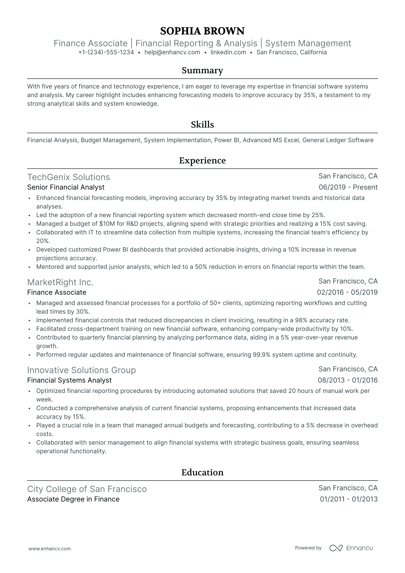 10 Finance Associate Resume Examples & Guide for 2025
