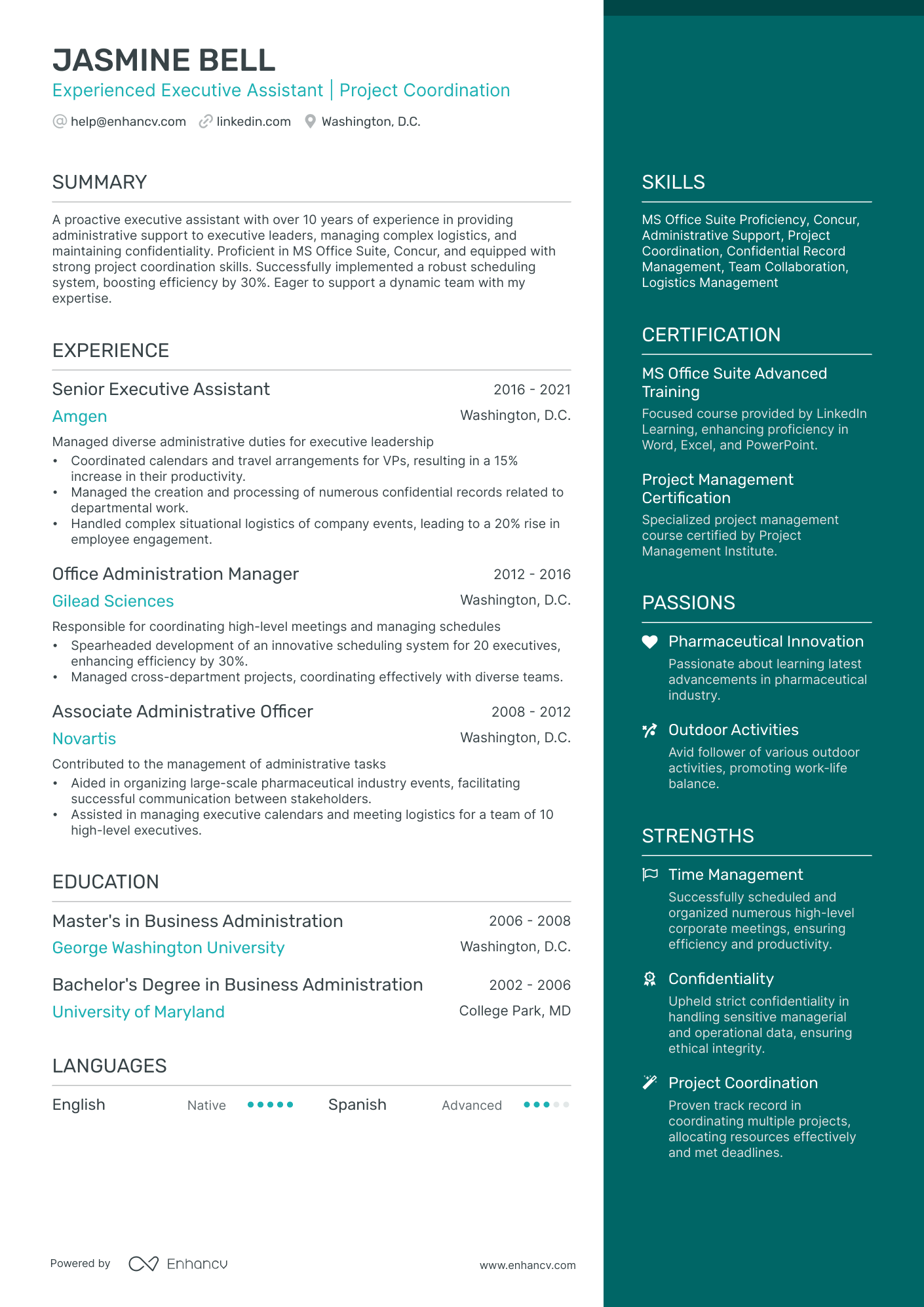 10 Senior Administrative Assistant Resume Examples & Guide for 2026