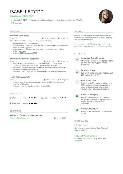 5 Car Salesman Resume Examples & Guide for 2023